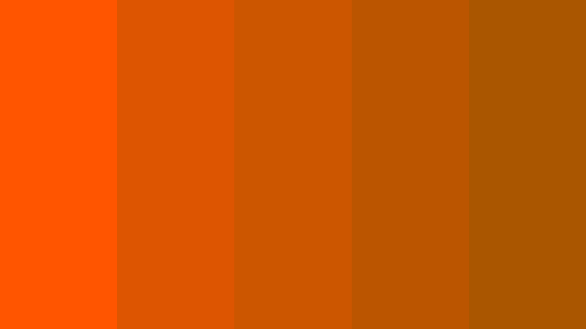 Ola Color Palette #FF5500 #DD5500 #CC5500 #BB5500 #AA5500 Hex