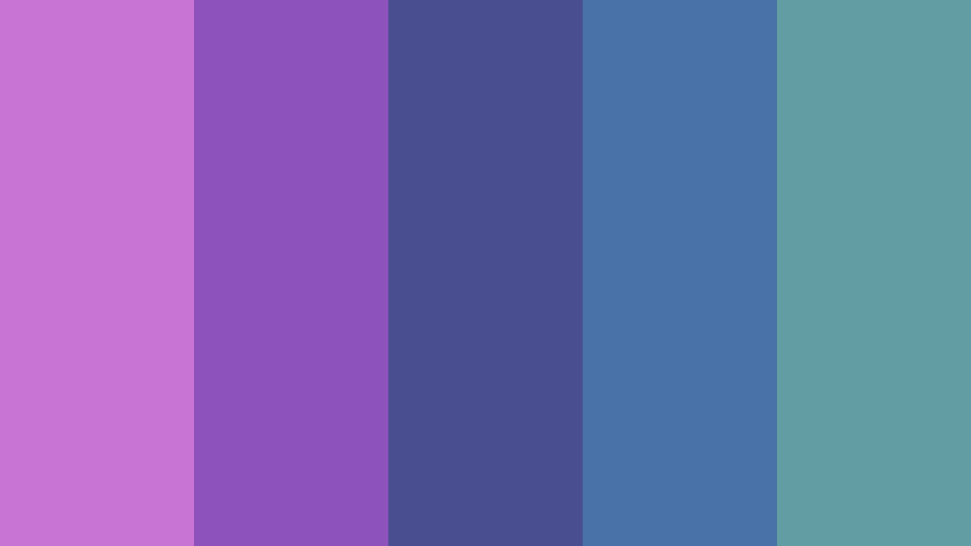 Fantasea Mermaid Color Palette #C973D0 #8E52B8 #4A4F92 #4A73AB #649CA1 Hex