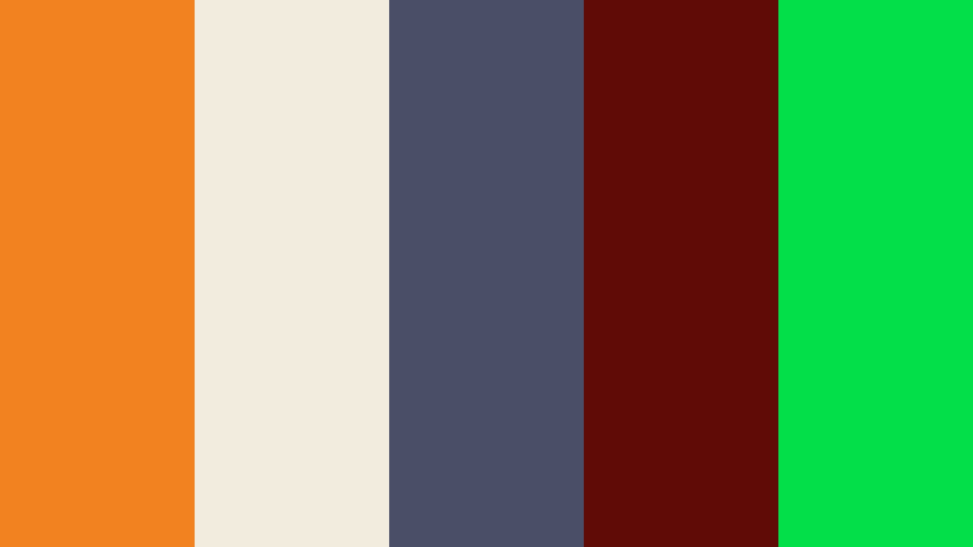 Jedi Padawan Ahsoka Tano Brand Palette #F07F21 #F0ECE0 #474F67 #630B0B ...