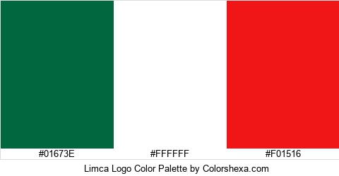 Limca Logo Color Palette #01673E #FFFFFF #F01516 Hex