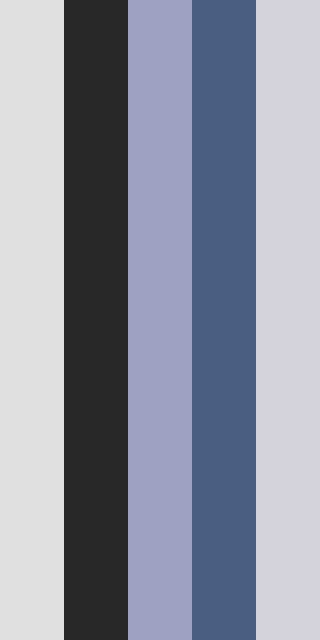 Forma Silvestris Brand Palette #E1E1E1 #292929 #9CA2C4 #4A6084 #D1D4DD Hex